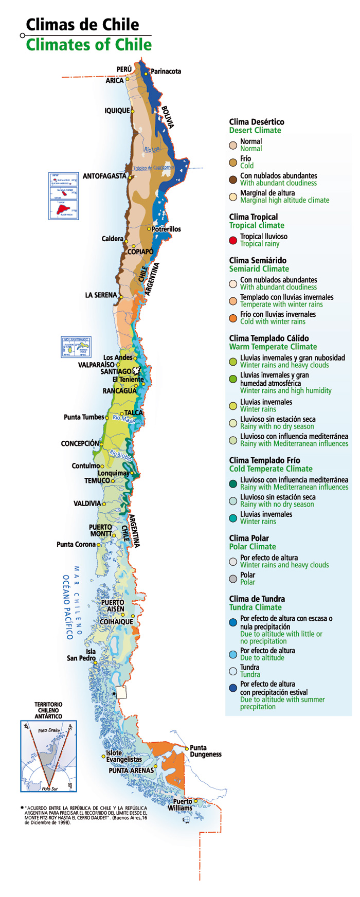 ¿Cuál Es El Clima De Chile? , Zonas climaticas de chile – EDNEU
